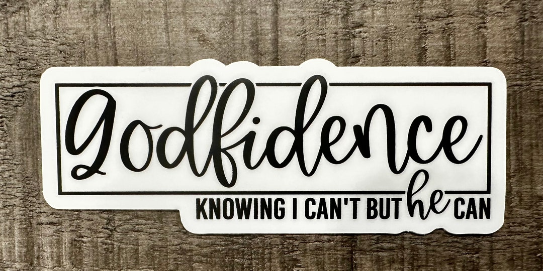 Godfidence Sticker: Christian Vinyl Decal - Etsy