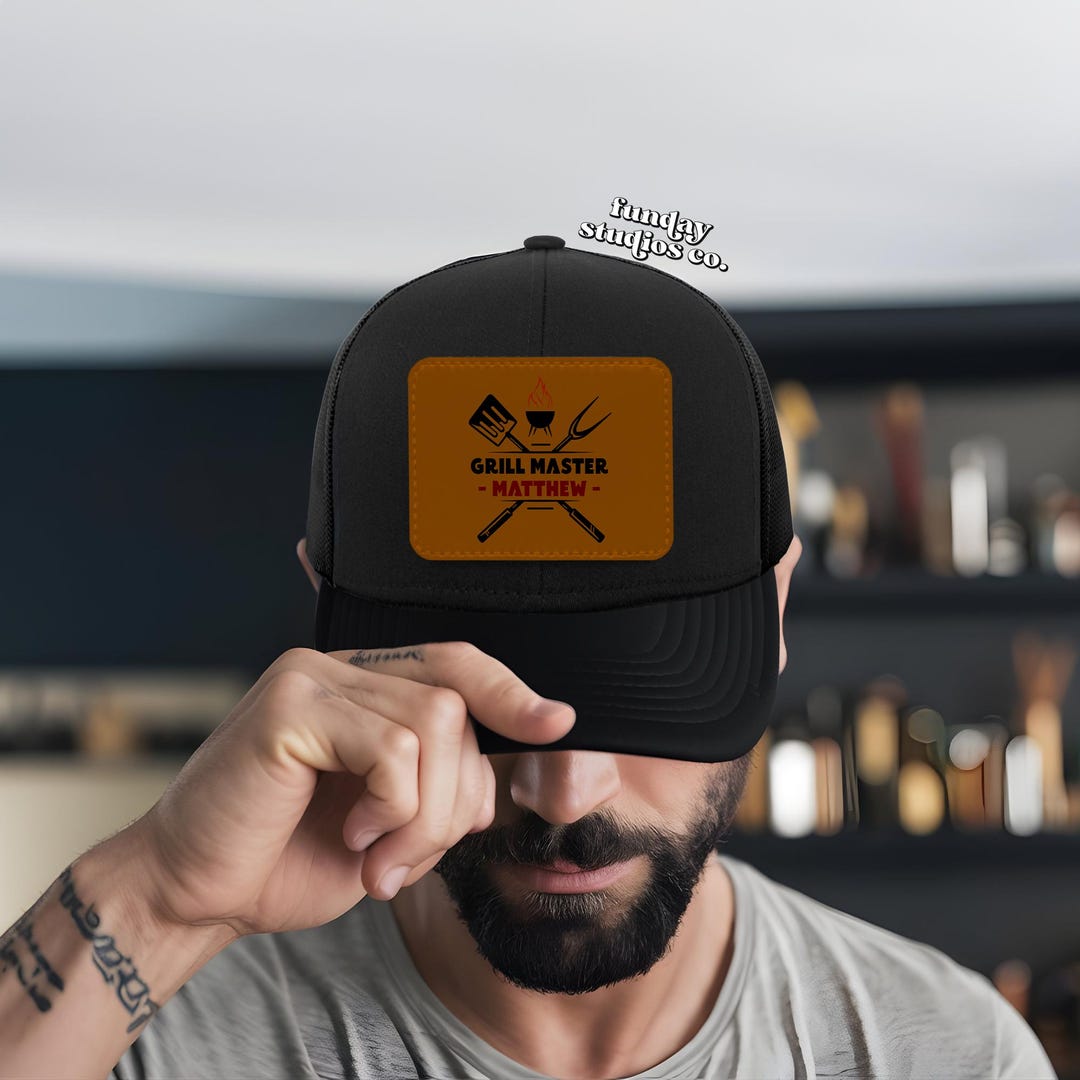 Grill Master Dad Hat, Outdoor BBQ Hat for Men, Barbecue Dad Hat, Funny ...