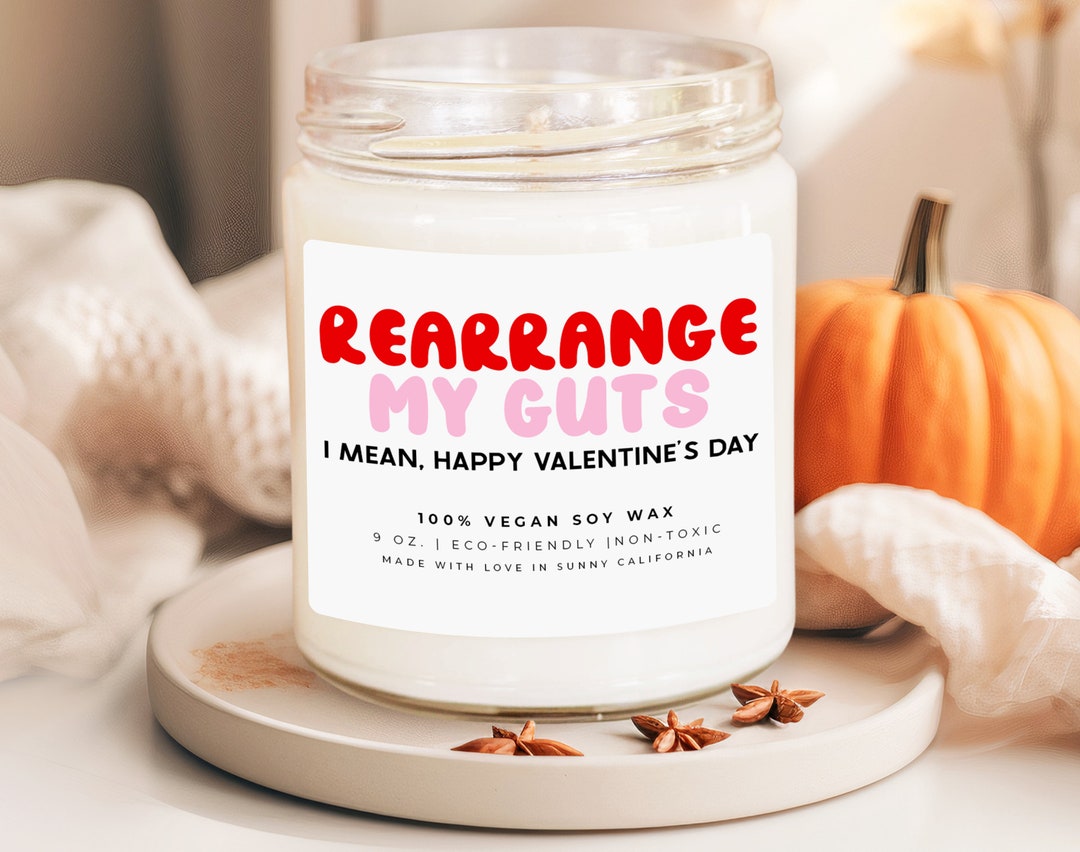 Rearrange My Guts Candle, Funny Husband Boyfriend Gift, Dirty ...