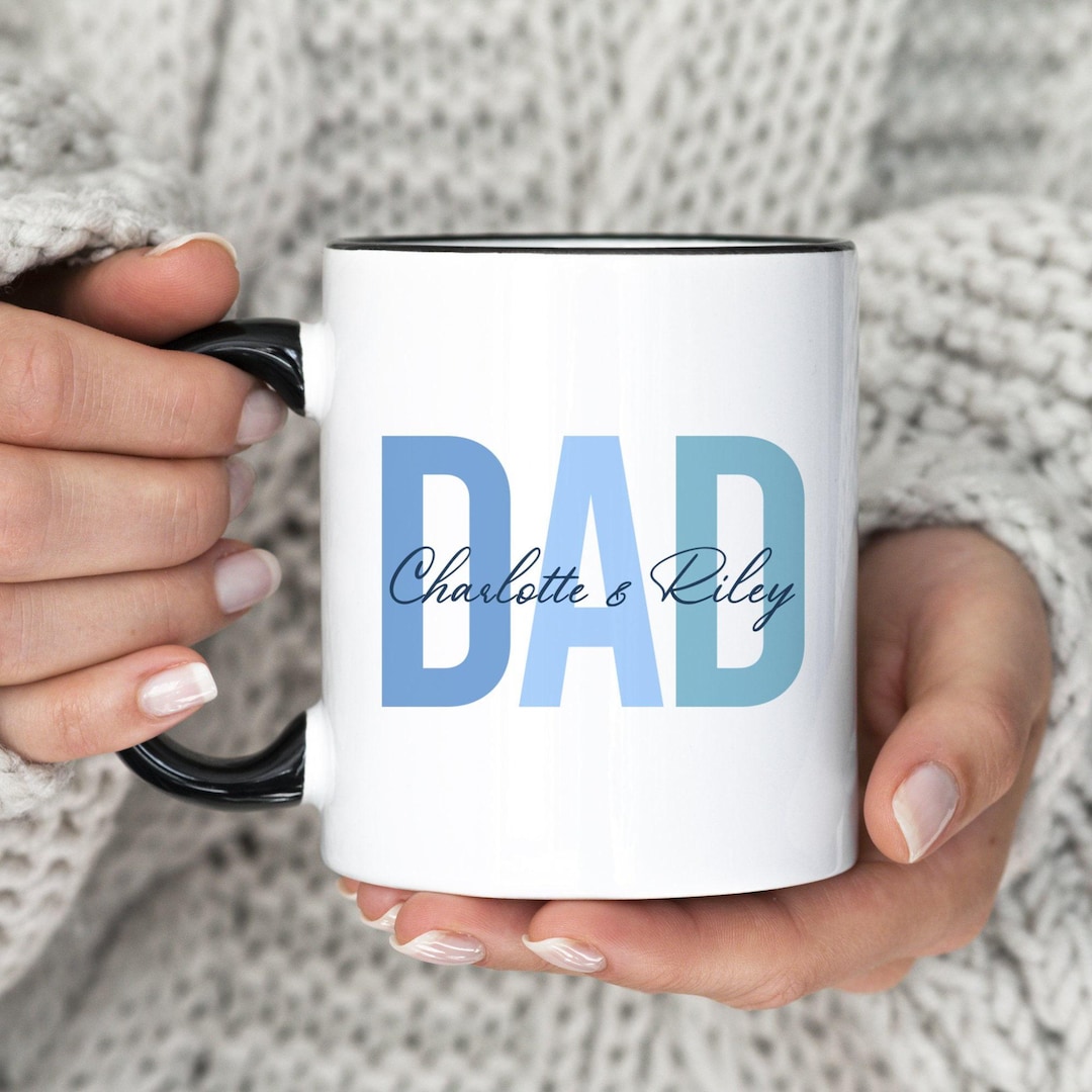 Personalized Dad Mug With Kids Name, Sentimental Father's Day Present ...