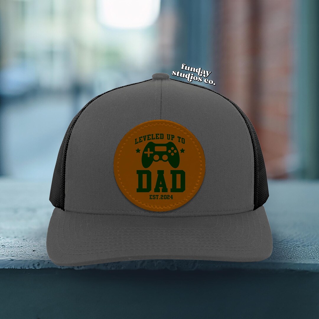 Leveled up to Dad Hat, Gamer Dad Cap, Gift for New Dads, Father's Day ...