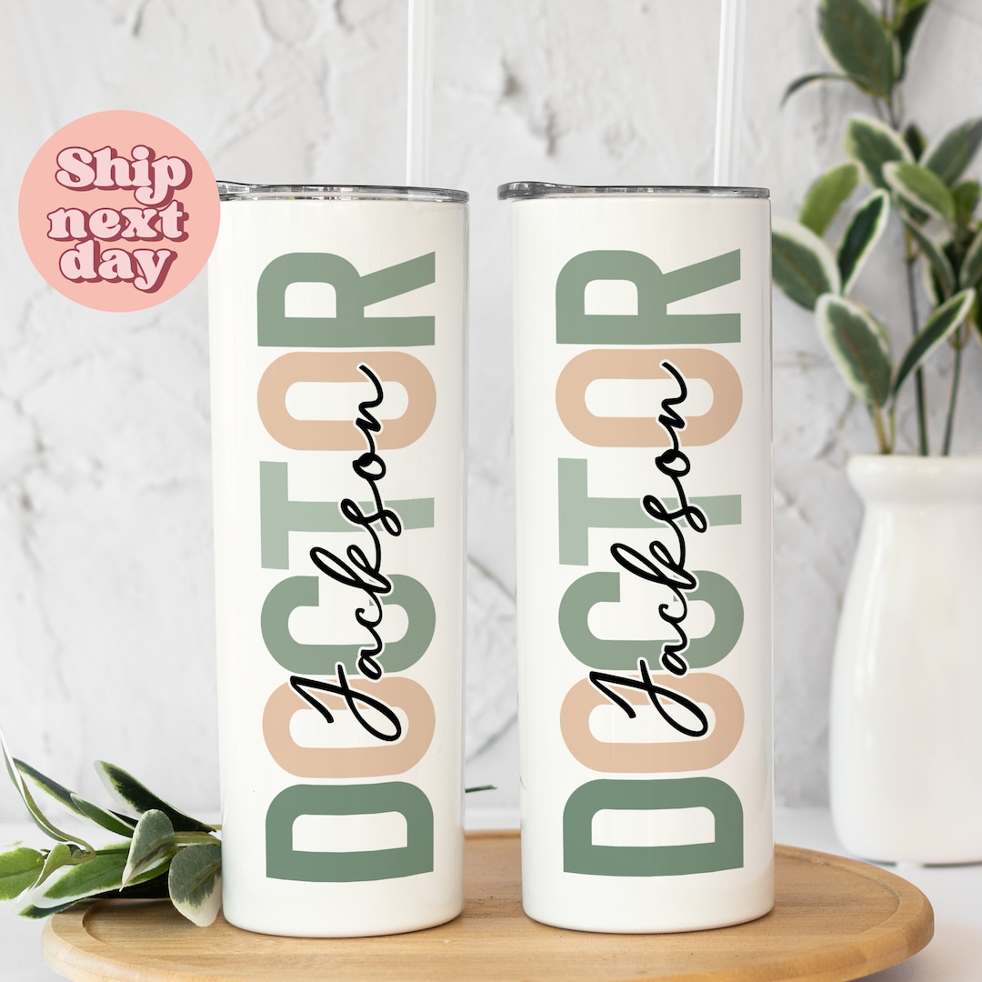 Personalized Doctor Tumbler With Name •doc Name Custom Tumbler •gift ...