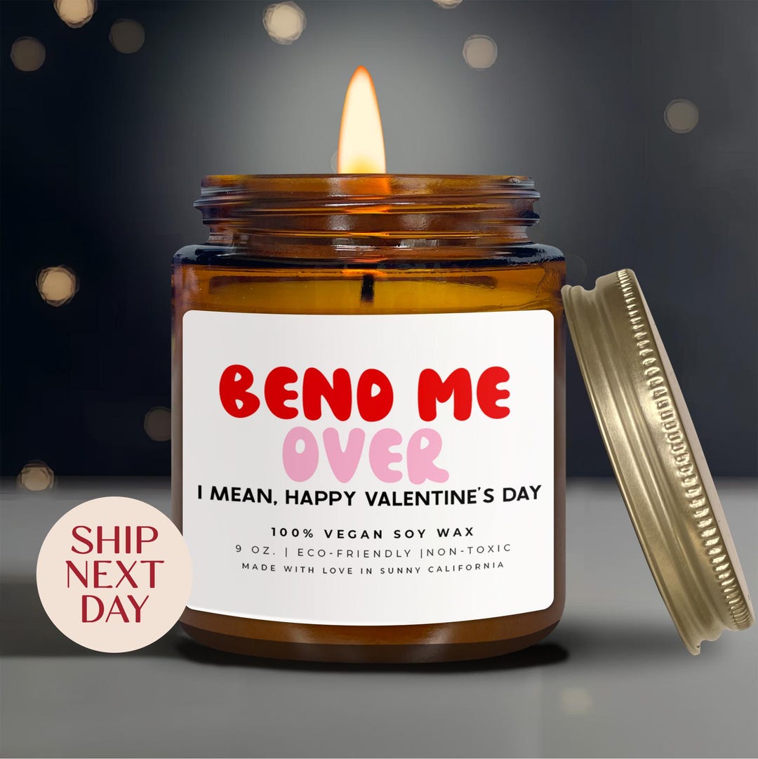 Bend Over Me Candle, Funny Husband Boyfriend Gift, Dirty Valentines Day ...