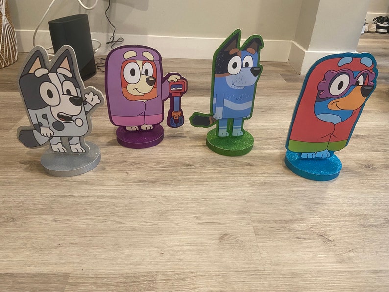 Bluey Characters Stand ups Cumpleaños Eventos infantiles - Etsy México