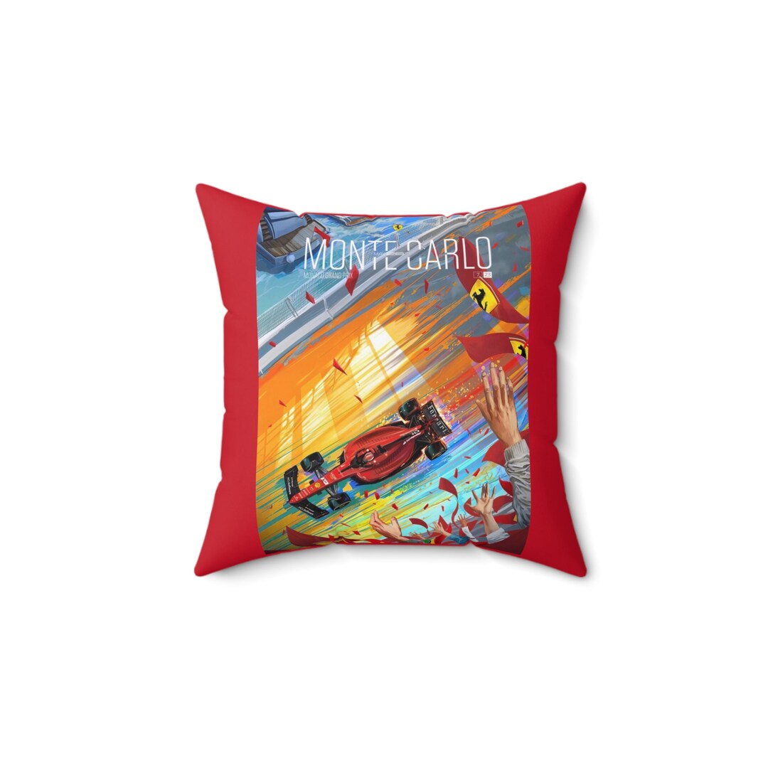 Formula 1 Racing Pillow – Monte Carlo Circuit Art - Etsy