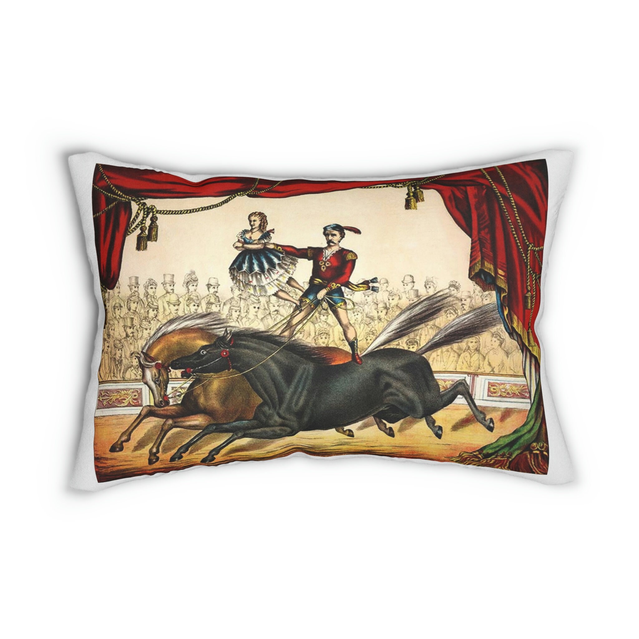 Art Deco - Vintage Circus - Double-sided - 20x14 - Spun Polyester ...