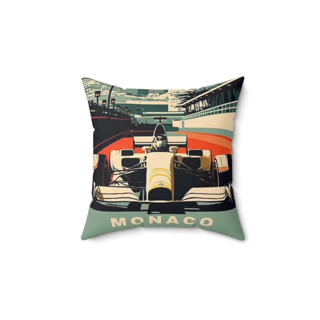 Monaco Formula 1 Accent Pillow – Racing Car Throw Pillow - Etsy