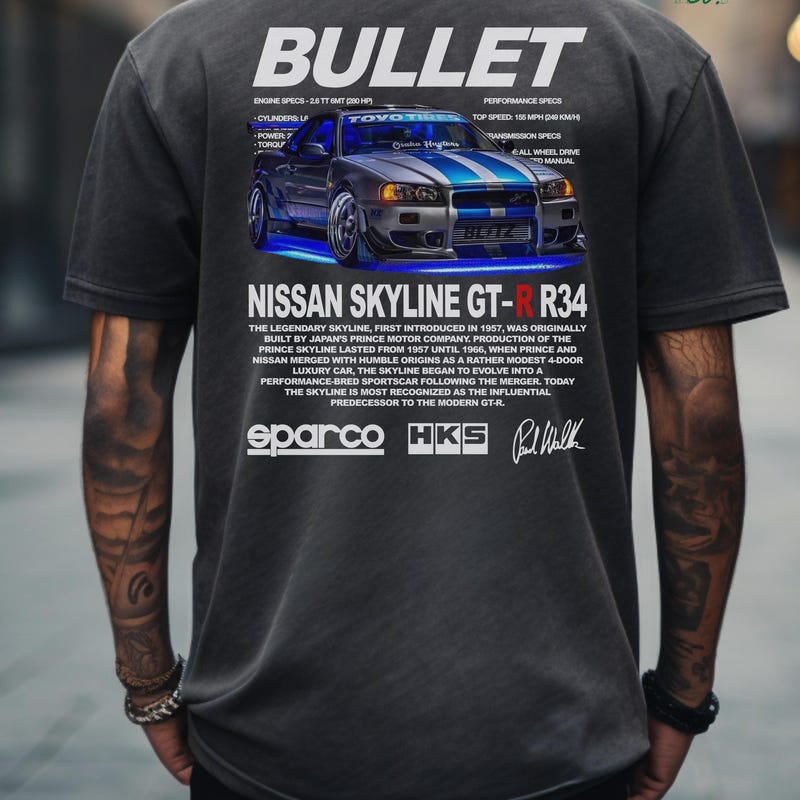 Skyline Tshirt Nissan - Etsy