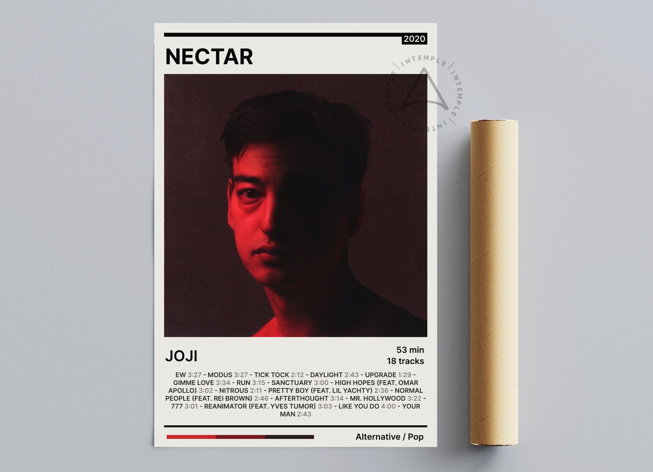 Joji Poster | Nectar Poster | Tracklist Album Poster sold by ...