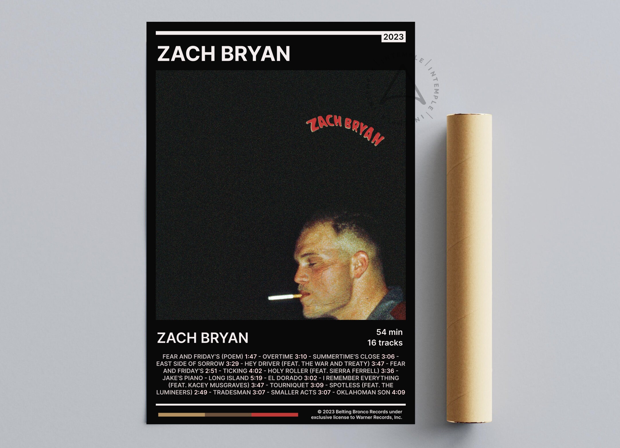 Zach Bryan Poster Zach Bryan Poste sold by Mercantile Cecilla | SKU ...