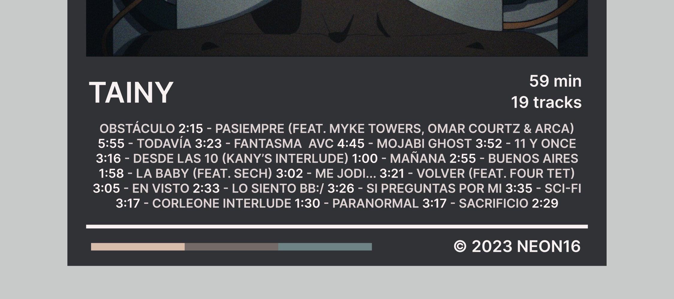 Tainy Poster | DATA Poster | Tracklist Album Poster sold by Karol Miler ...