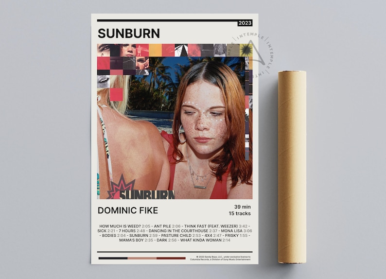 Dominic Fike Poster Sunburn Poster Tracklist Album Poster - Etsy