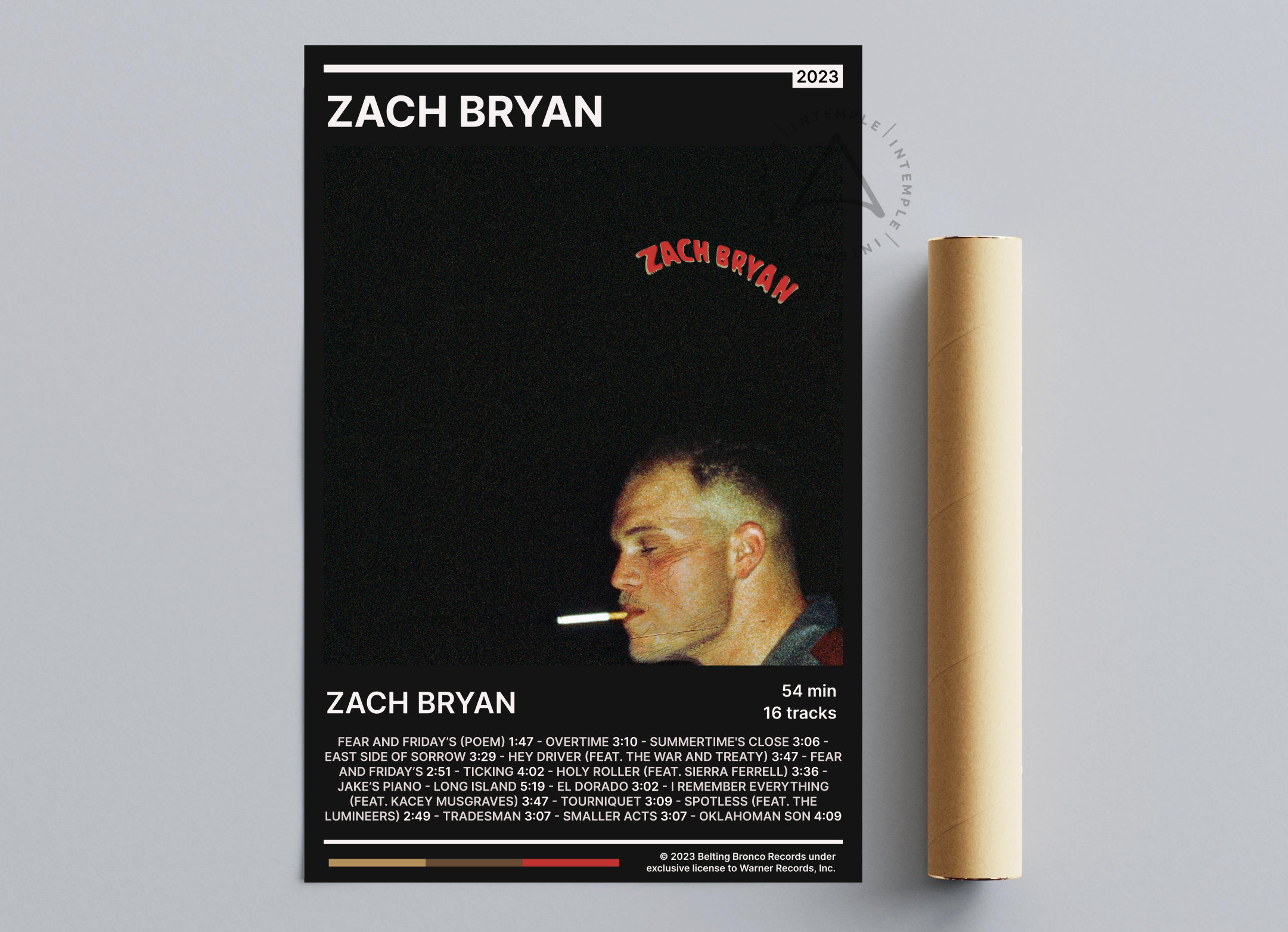 Zach Bryan Poster Zach Bryan Poste sold by Mercantile Cecilla | SKU ...