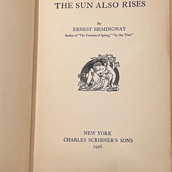 The Sun Also Rises - Etsy