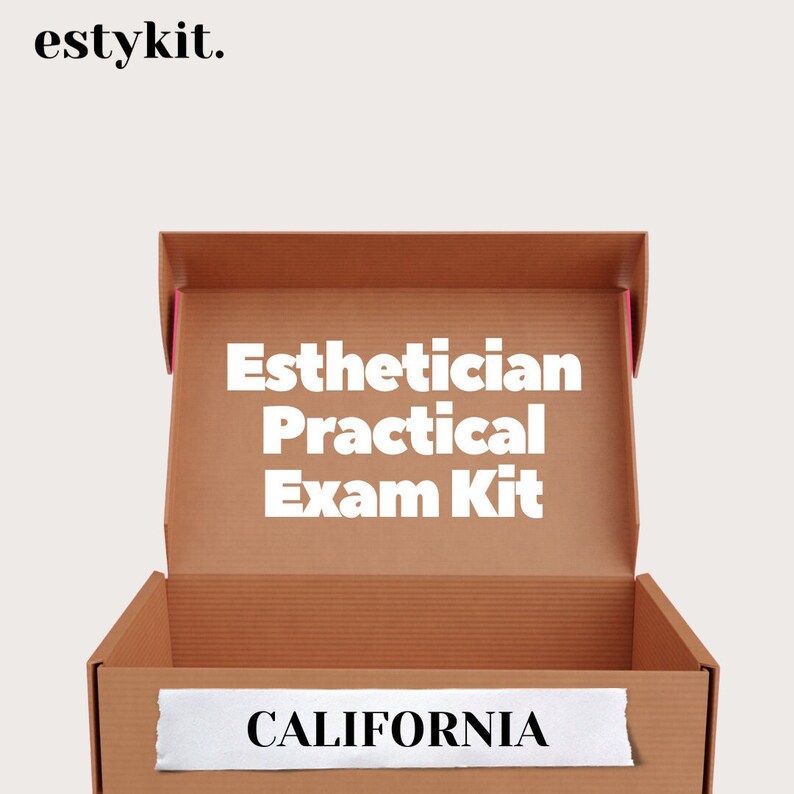 CALIFORNIA Esthetician Practical Exam Kit, Exam Guide, Esthetician State Board Exam Kit, Estykit ...