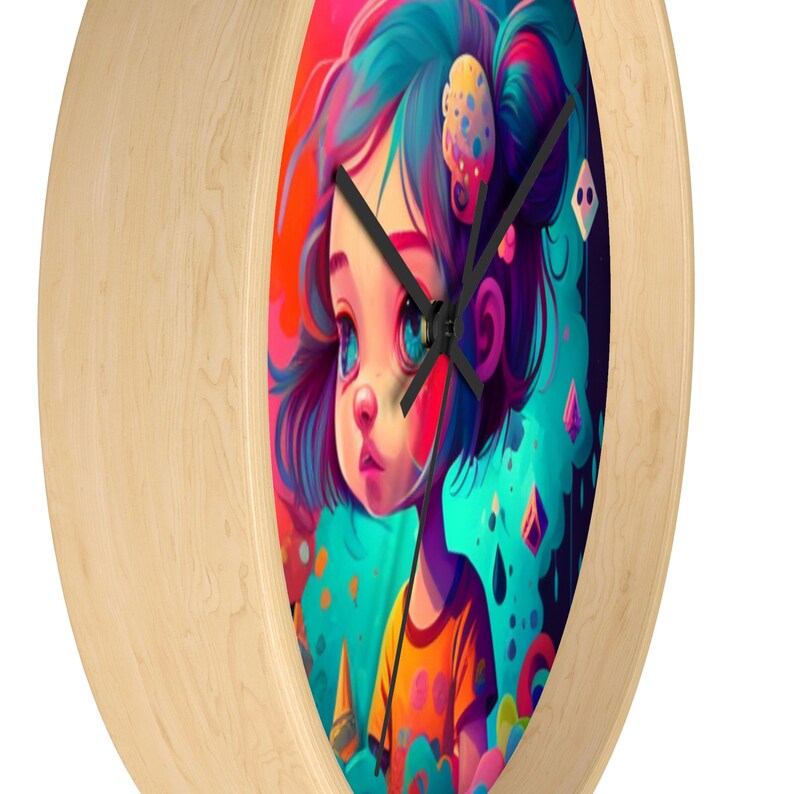 Wall Clock Anime Girl, Concept Art Girl - Etsy