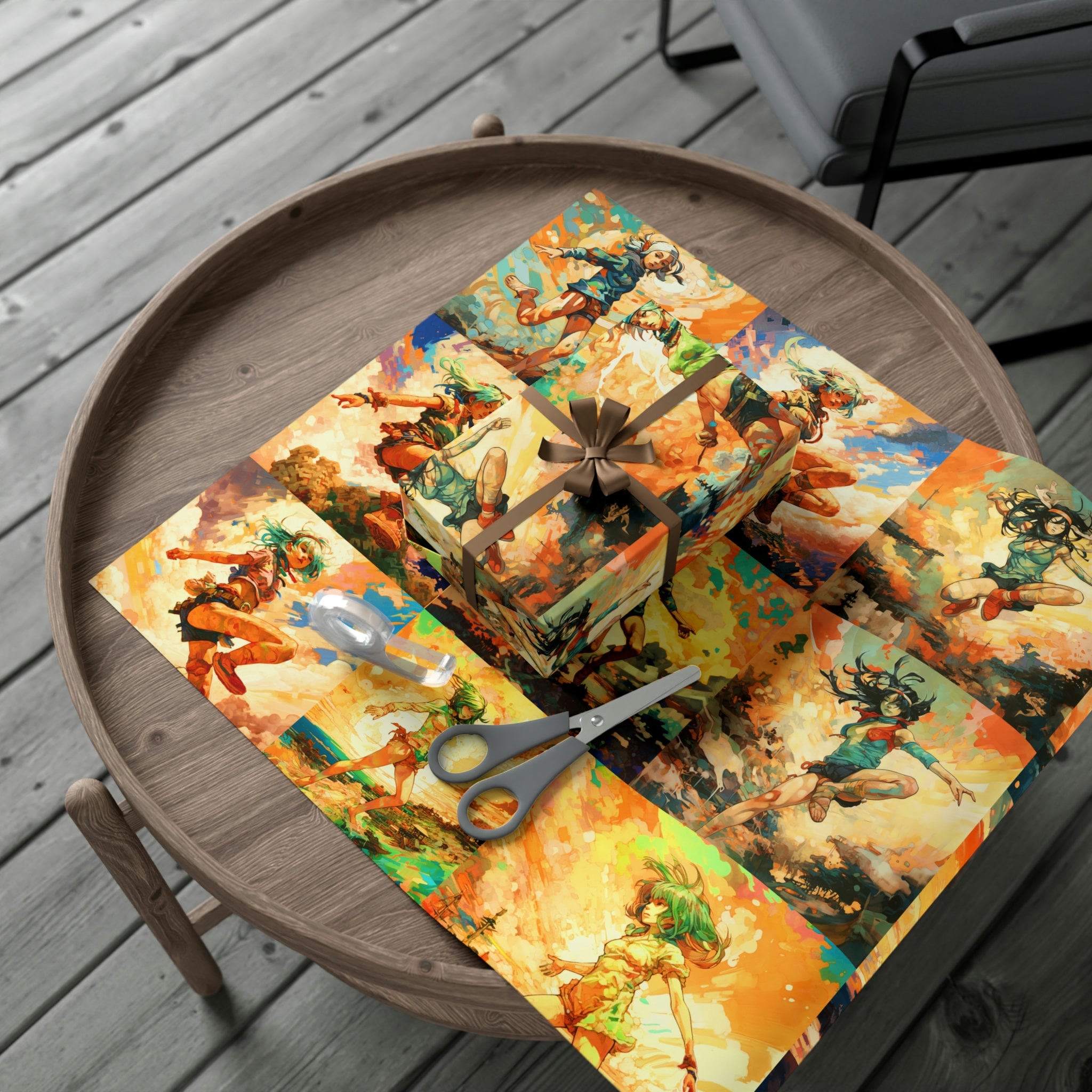 Anime Girl Colloage Gift Wrapping Paper / Anime Gift Wrap - Etsy