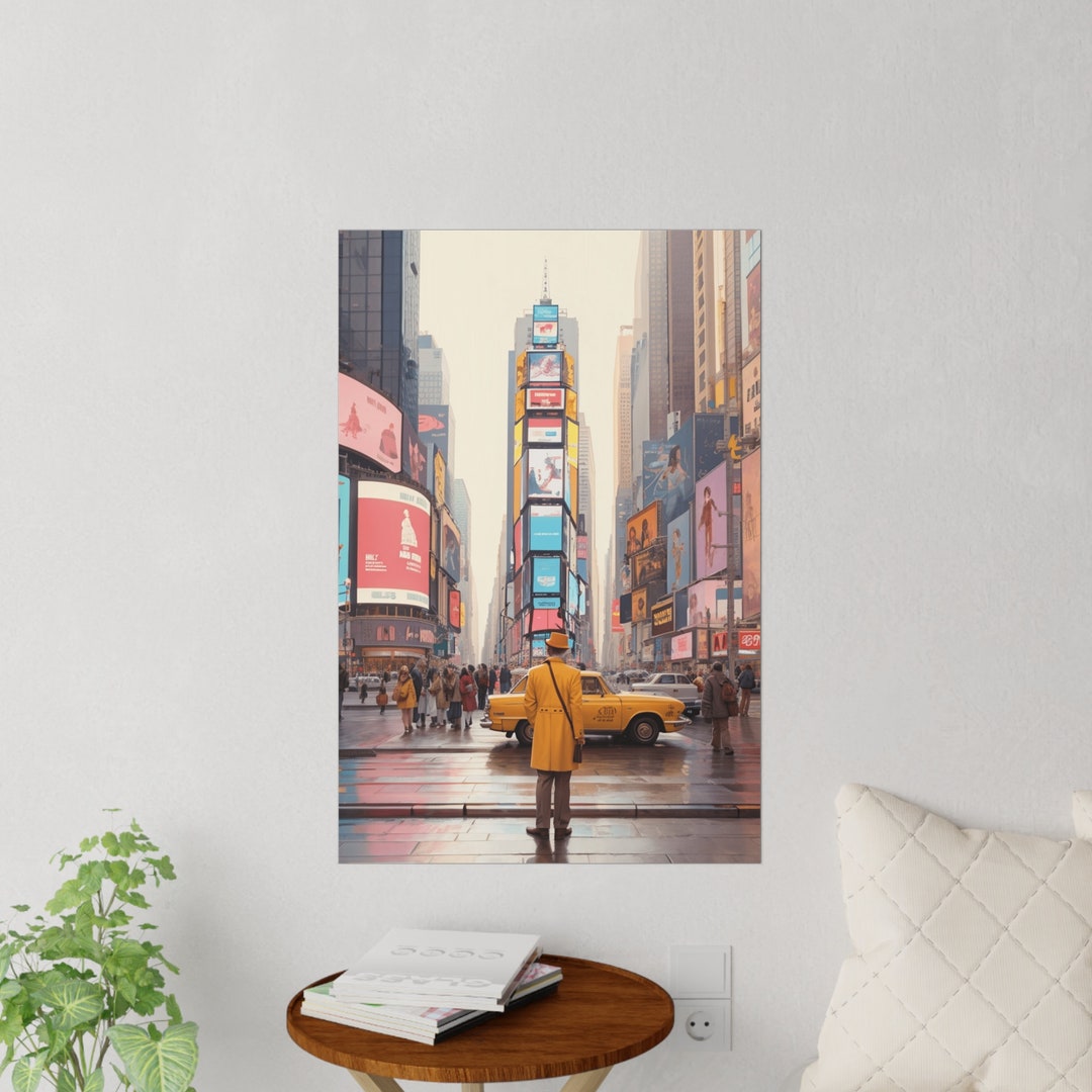 Alernate Time Square Wall Decal Poster Print Adhesive Print - Etsy