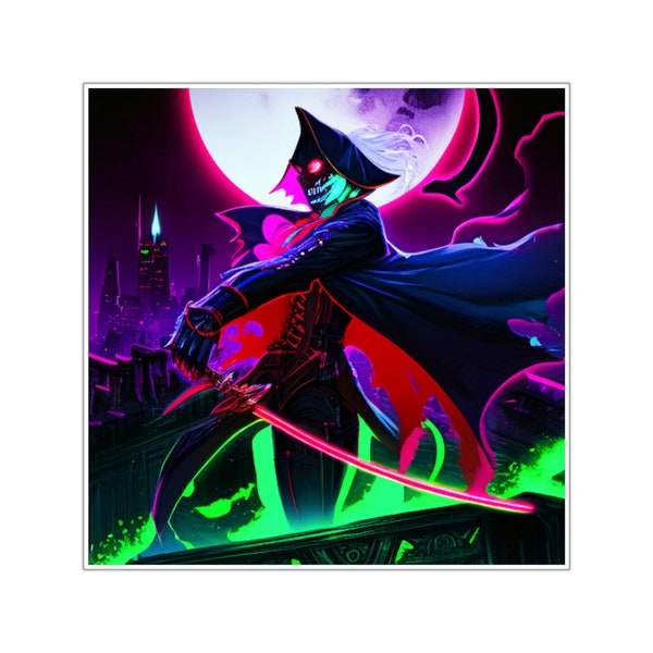 Anime Villain Sticker - Etsy