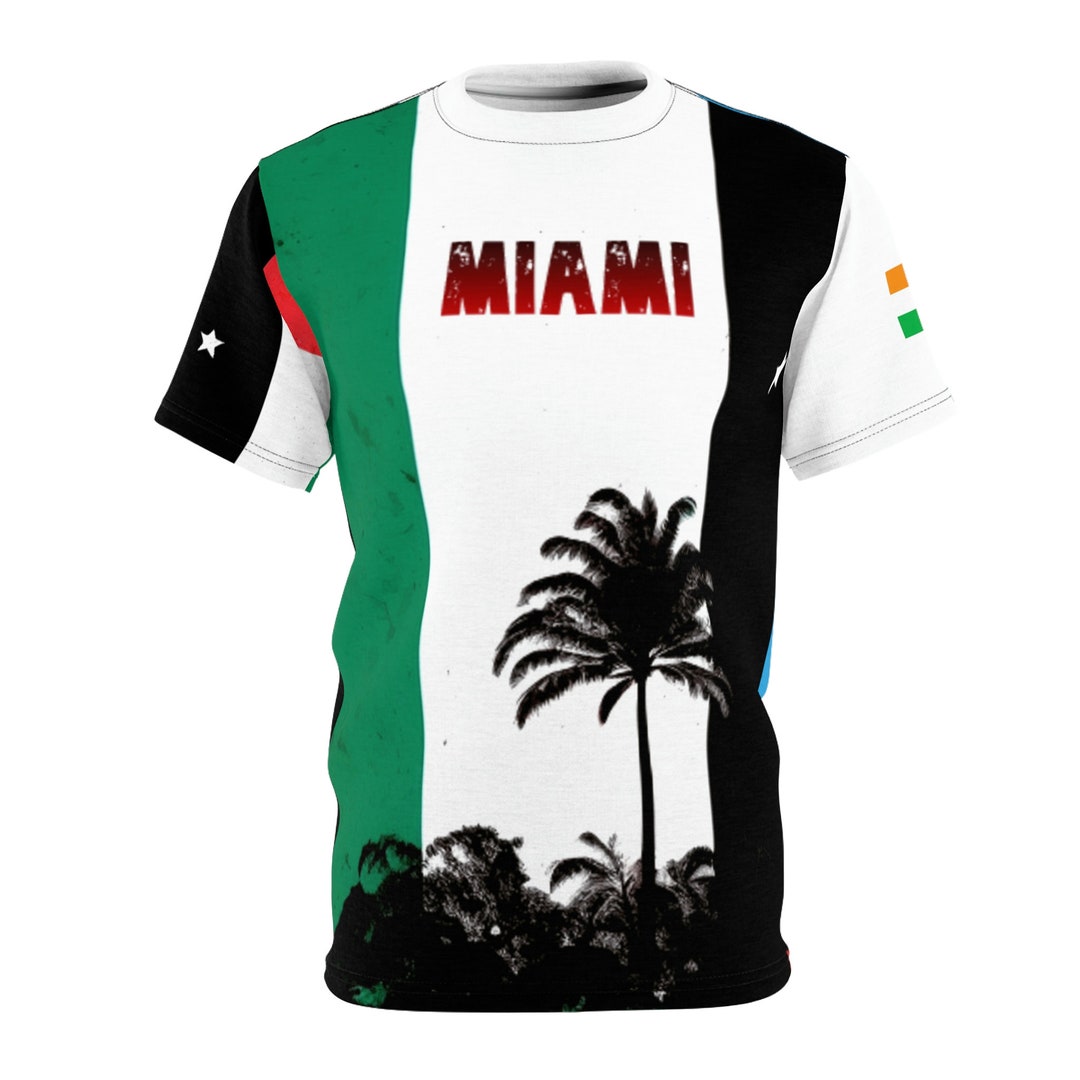 Miami Design Shirt - Unisex AOP Cut & Sew Tee - Etsy UK