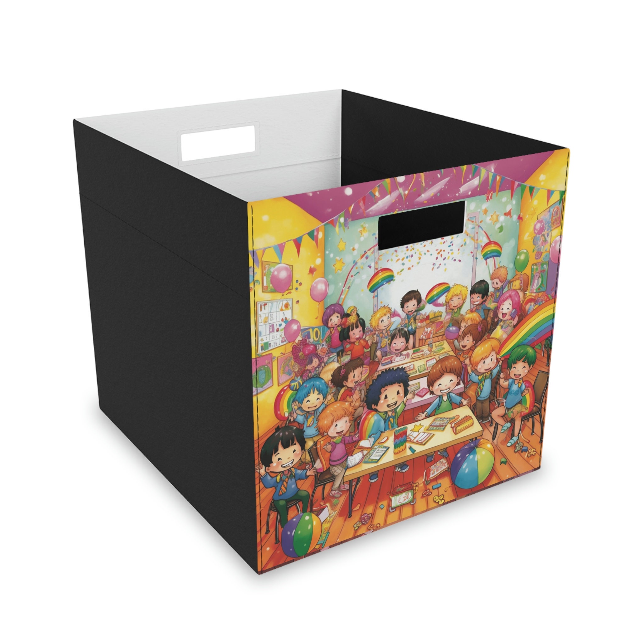 Classroom Felt Storage Box - Cartoon Class Party Version B - Etsy