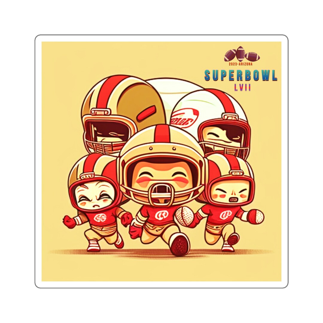 Square Stickers Sports Team Sticker Football Joy Sticker Football Team ...