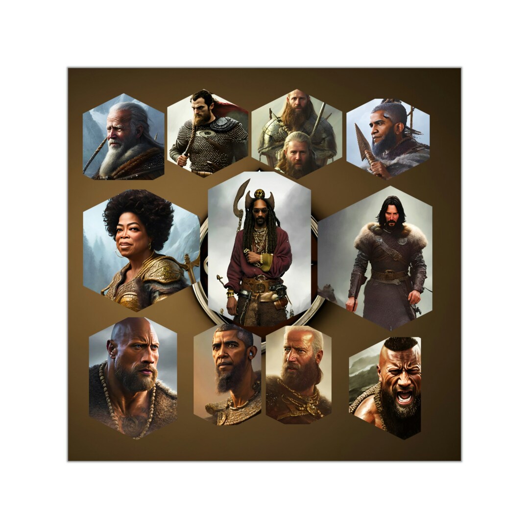 Square Vinyl Stickers Barbarian Sticker - Etsy