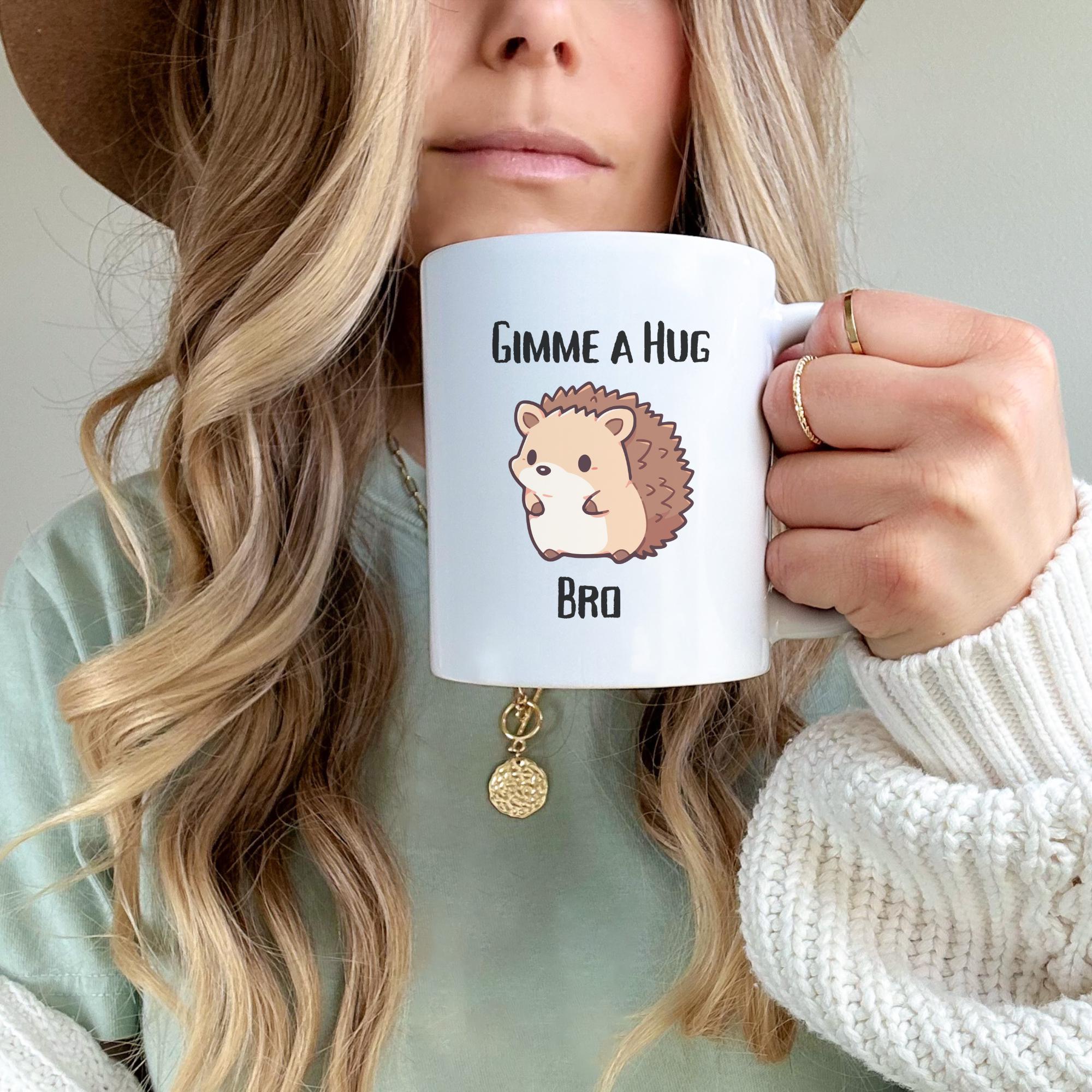 Cute Hedgehog Coffee Cup, Funny Animal Coffee Mug, Hedgehog Lover Gift ...