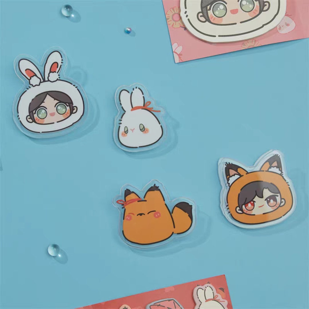 2pcs TGCF Paper Clip, Tian Guan Ci Fu, Xie Lian, Hua Cheng, Hualian ...