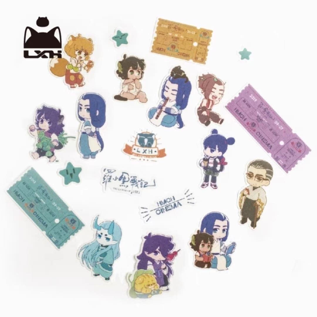 20pcs the Legend of Hei Stickers, Luo Xiaohei, Wuxian, Anime Stickers ...