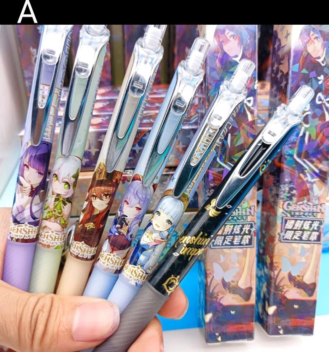 3pcs Genshin Impact Mystery Pen, Anime Pen - Etsy