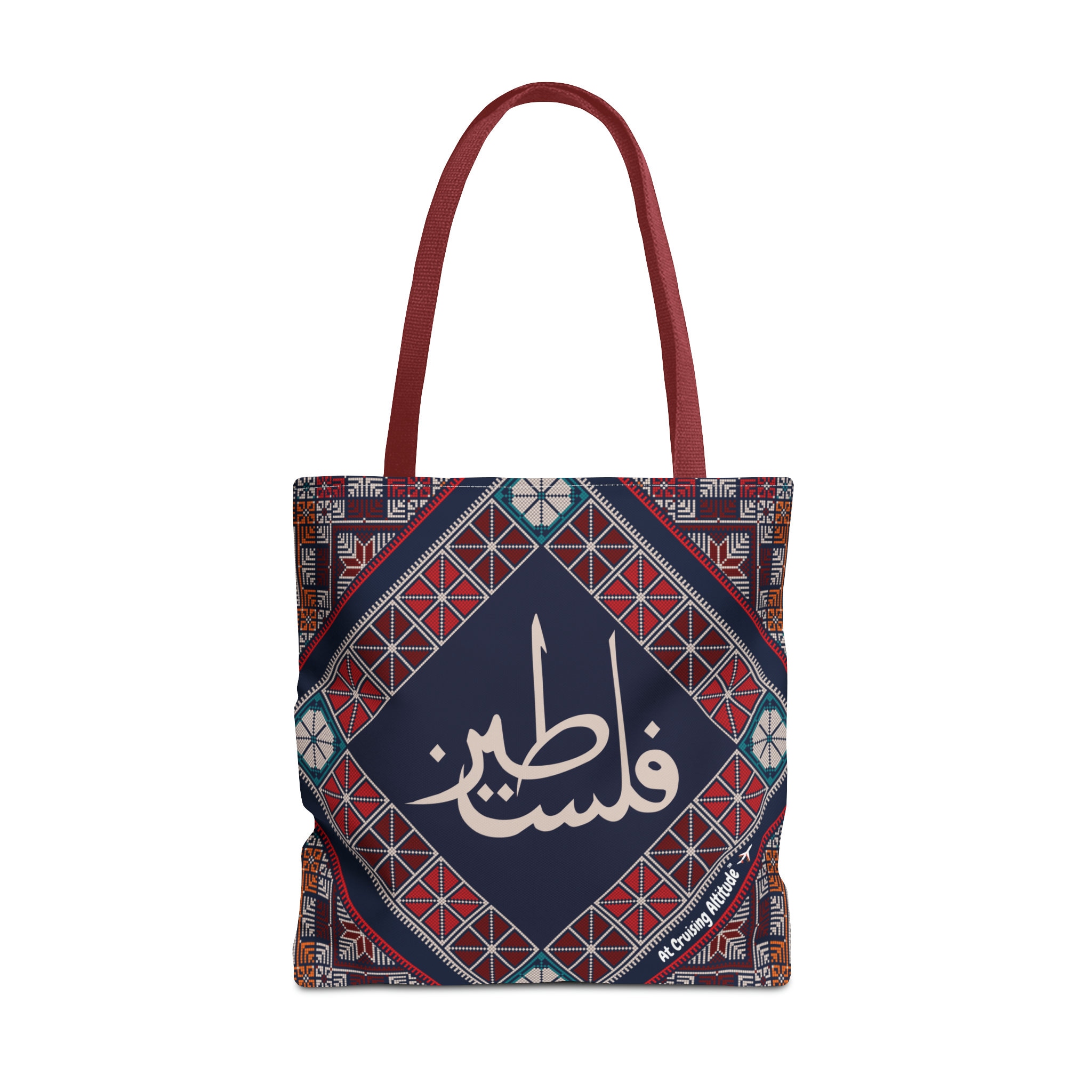 The State of Palestine Collection Palestine Tatreez Tote Bag 18x18 ...