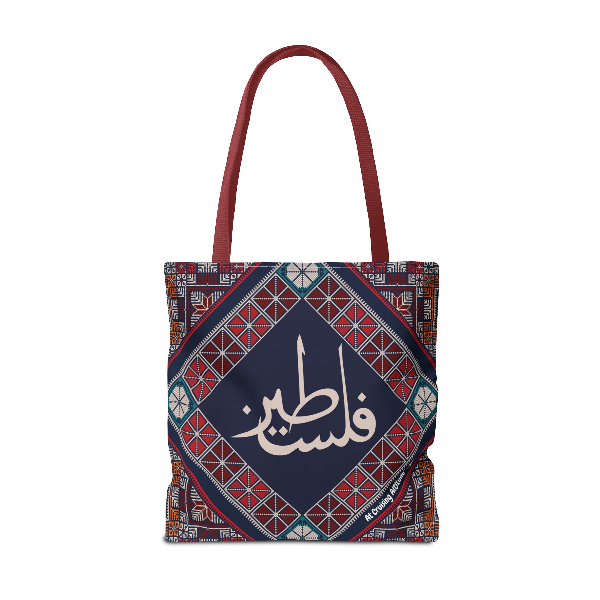 The State of Palestine Collection Palestine Tatreez Tote Bag 18x18 ...