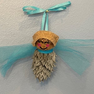 Magnolia Cone & Cork Angel - Aqua - Etsy