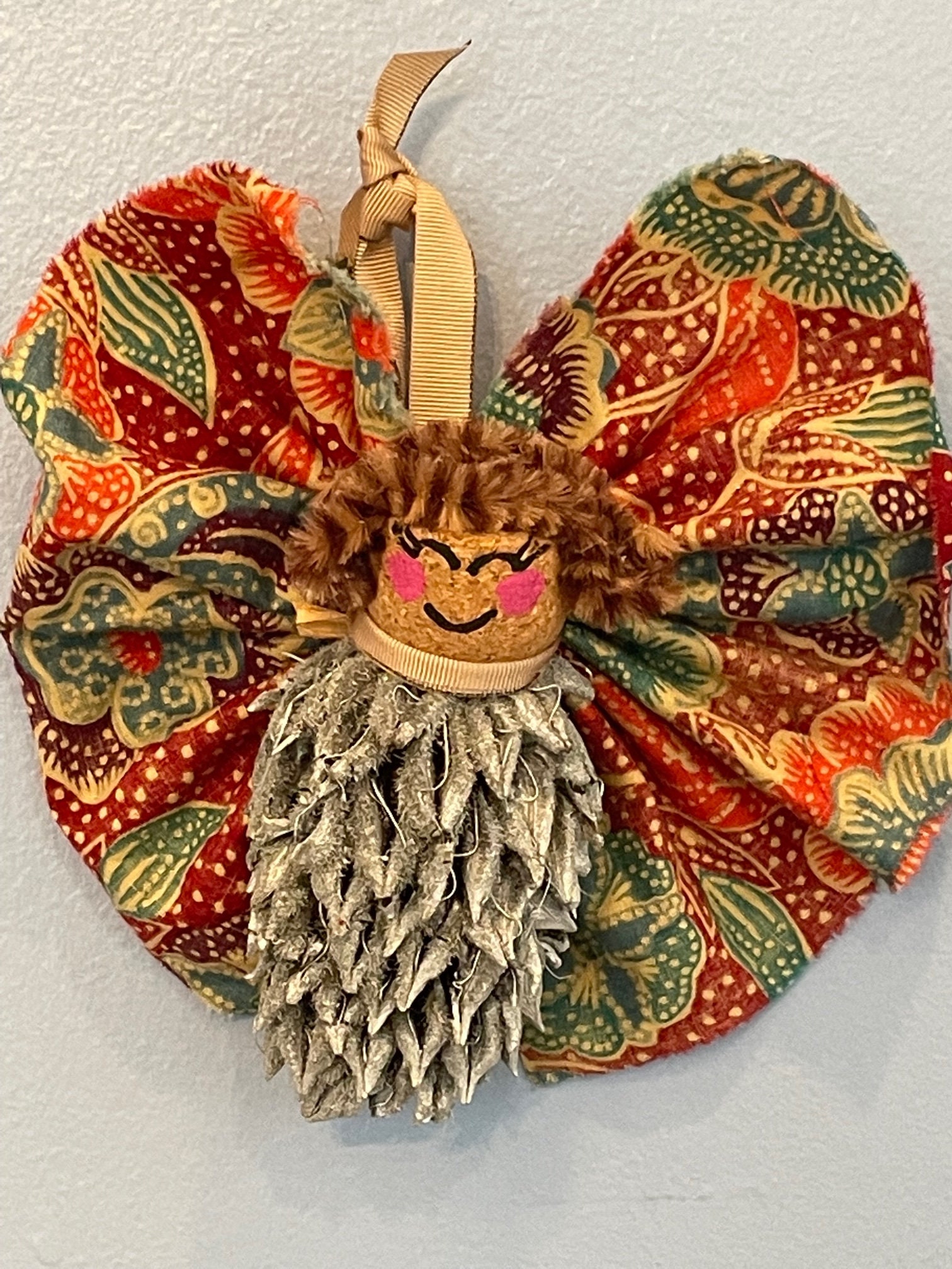 Custom Pine/magnolia Cone & Cork Angel - Etsy