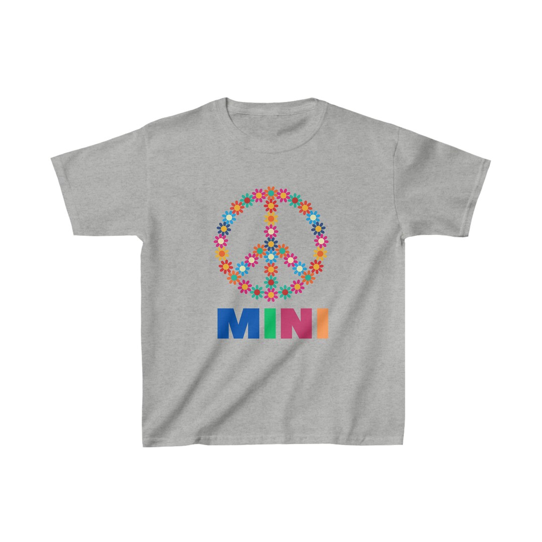 MINI Peace Sign of the Mama & Mini Collection - Kids Heavy Cotton Tee ...