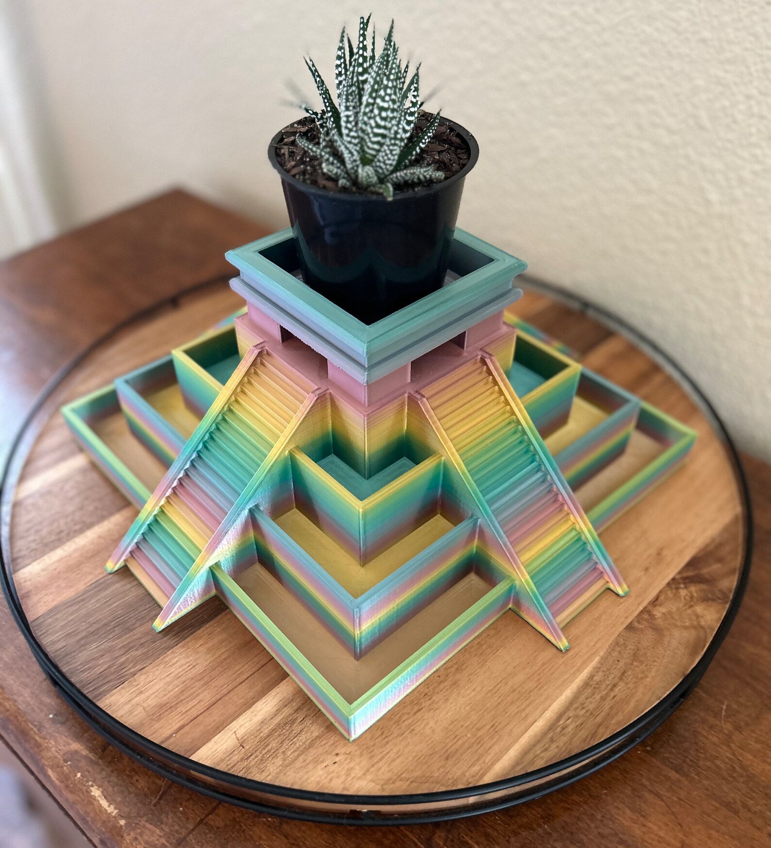 Large Aztec Temple Planter - Etsy