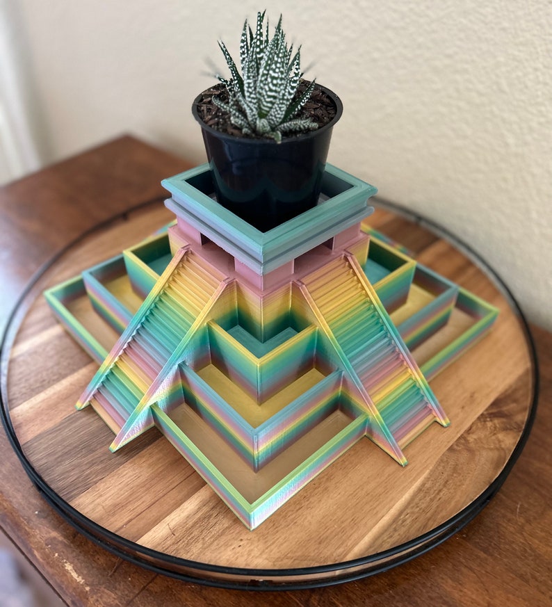 Large Aztec Temple Planter - Etsy