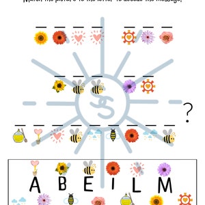 Valentine's Decoder Activity Sheet Bundle - Etsy