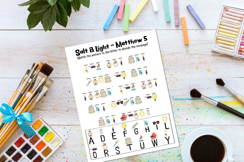 Salt and Light Decoder - Matthew 5 - Etsy