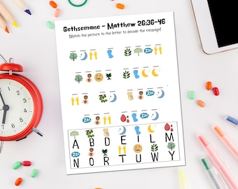 Joseph Genesis 37-50 Decoder Activity Sheet - Etsy