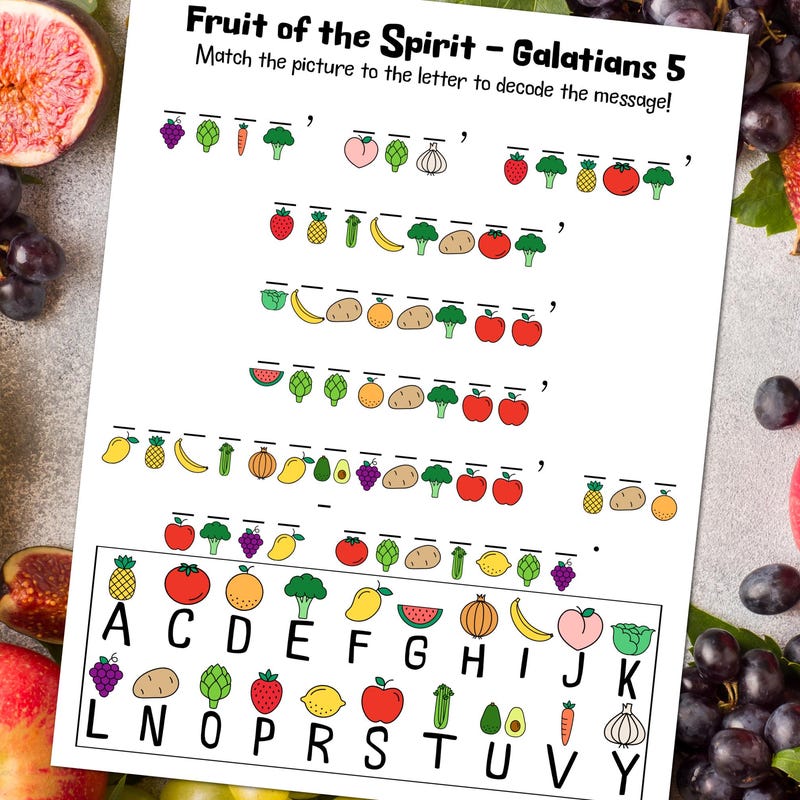Printable Fruit Scrapbook - Etsy