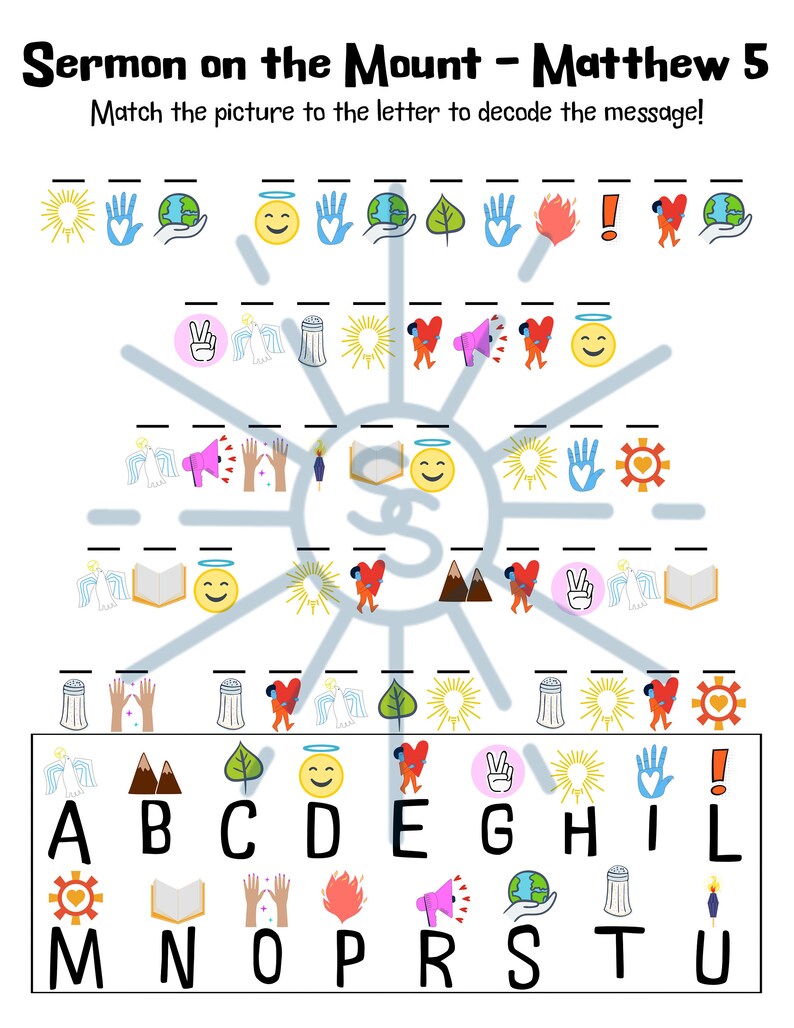 Sermon on the Mount - Matthew 5 - Etsy