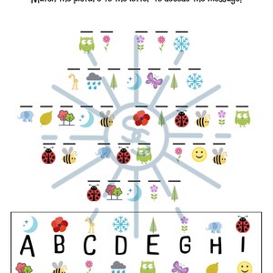 Creation Genesis 1 Decoder Activity Sheet - Etsy