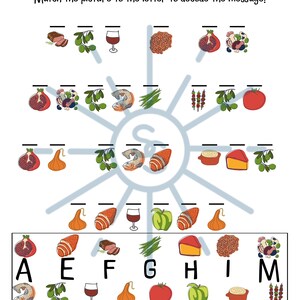 The Last Supper Decoder Activity Sheet - Etsy