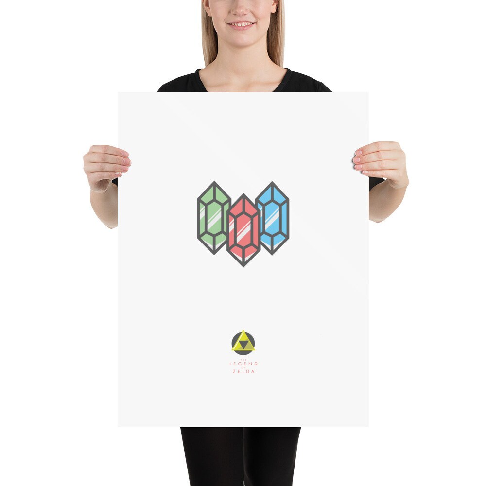 Zelda Rupees Poster Color - Etsy