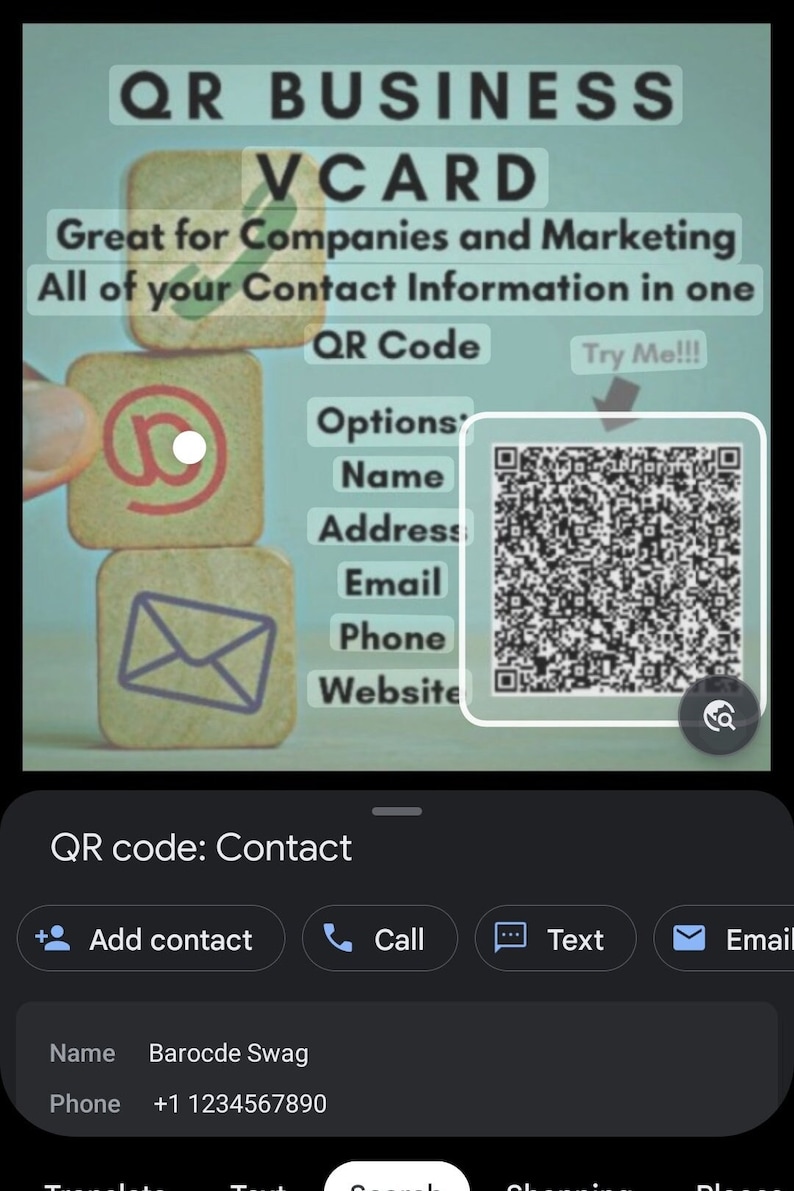 Digital Vcard QR Code Download | Only 1 Dollar | for Business and ...