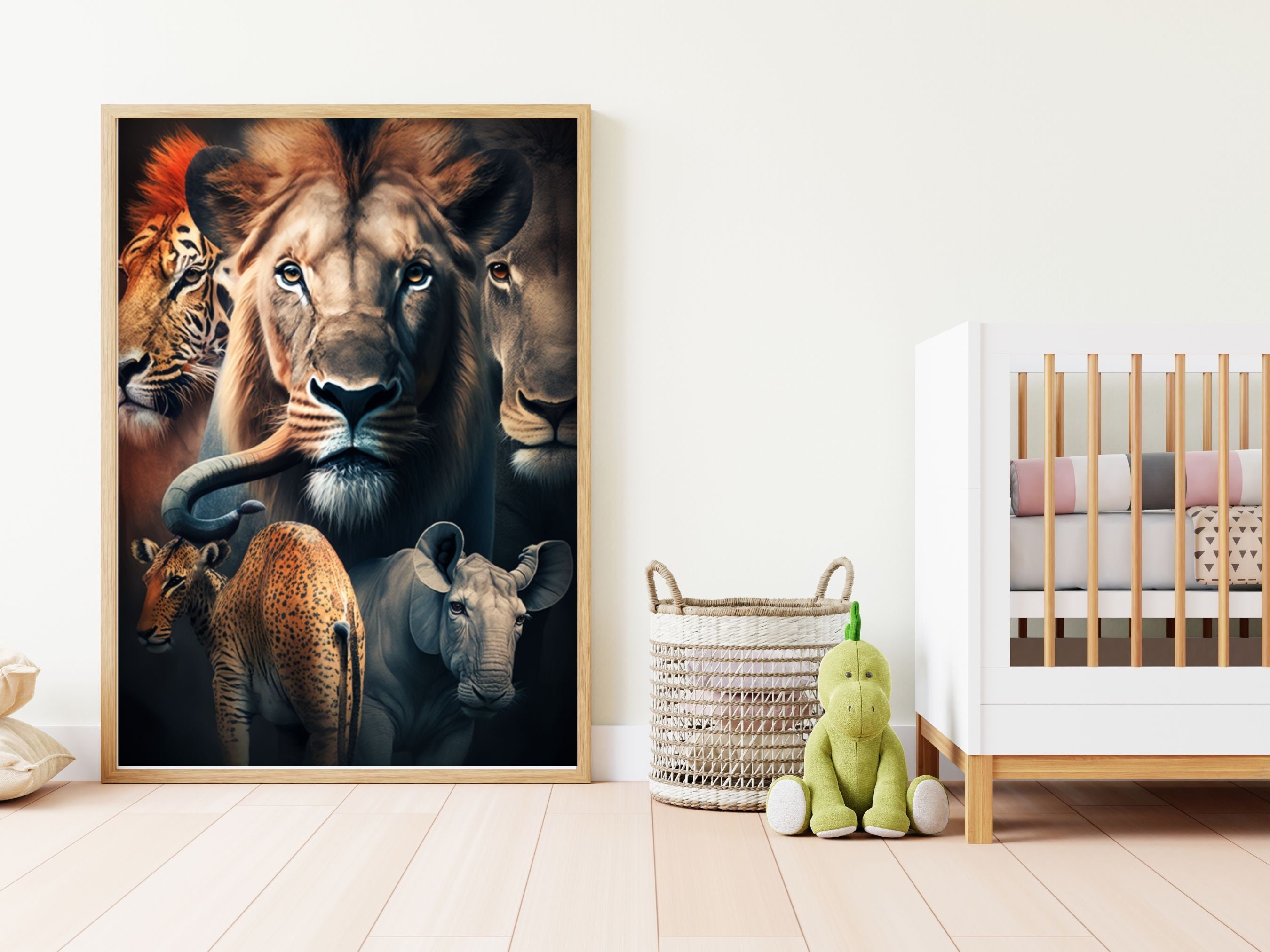 3 Printable Safari Animals Wall Art, Digital Download, Wall Art, Wall ...