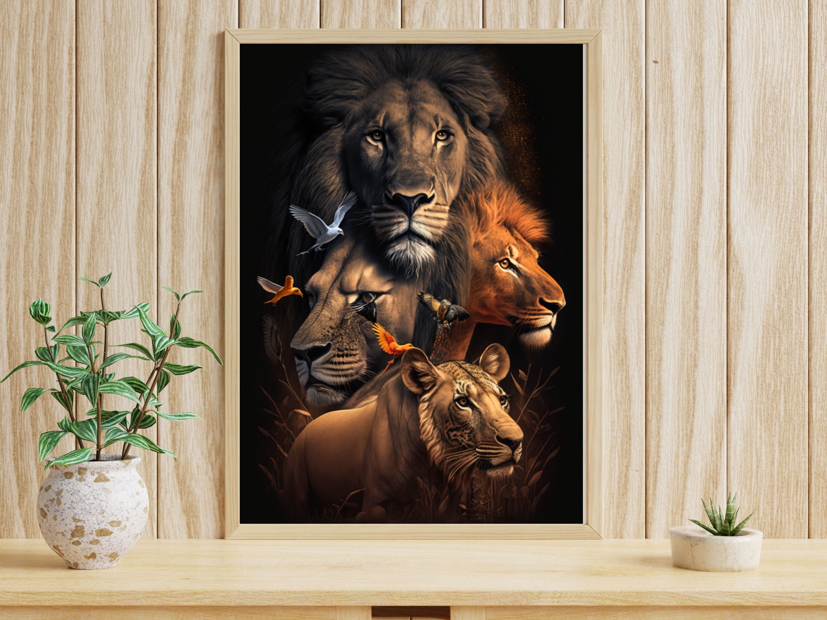 3 Printable Safari Animals Wall Art, Digital Download, Wall Art, Wall ...