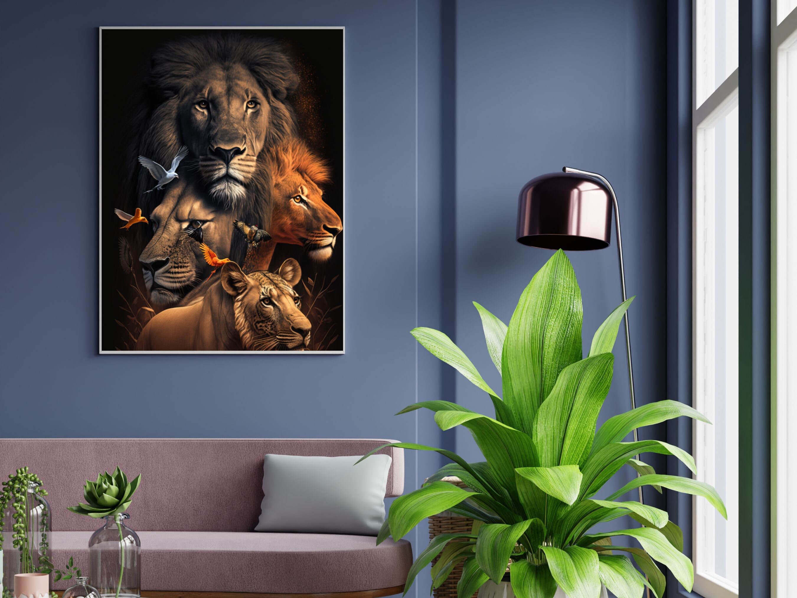 3 Printable Safari Animals Wall Art, Digital Download, Wall Art, Wall ...